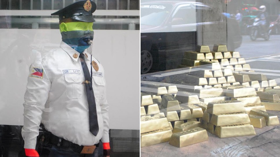 This security guard is an unlikely art enthusiast