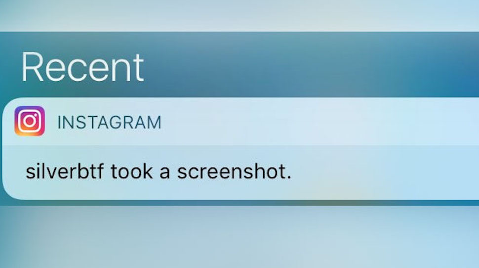 Instagram Now Sends Notifications When You Screenshot Pictures